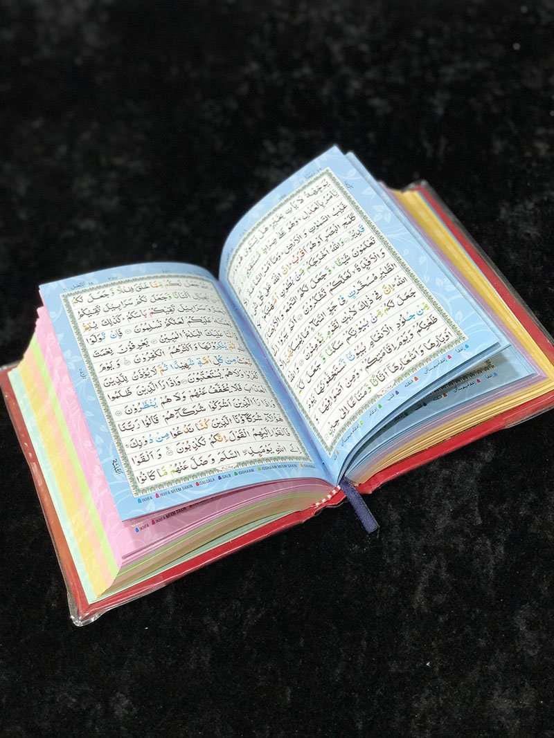 Color Coded Quran with Tajweed Rules – Small Size – Being Hijabi